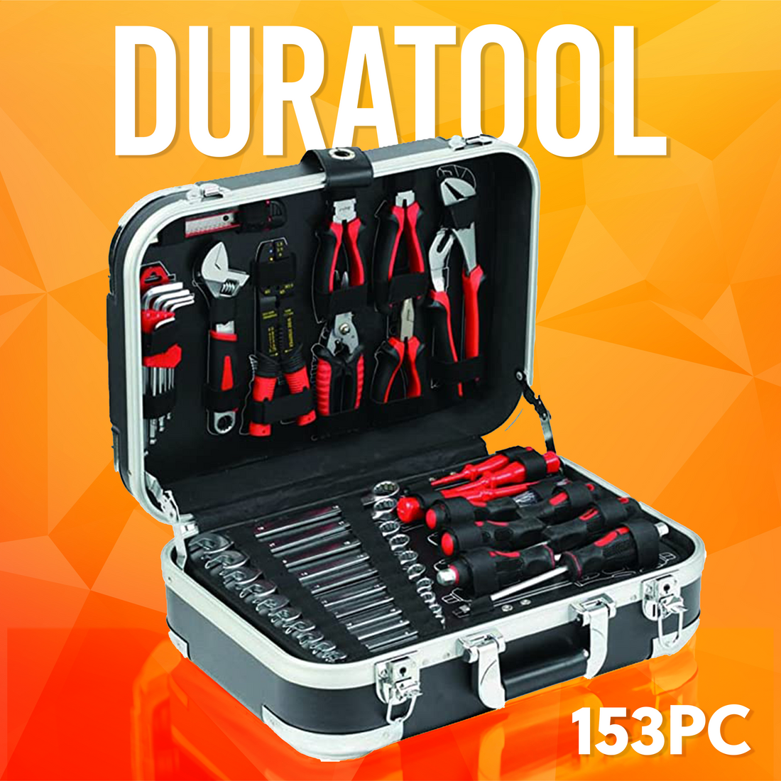 Duratool 153 Pc Tool Kit & Case – The Giveaway Guys